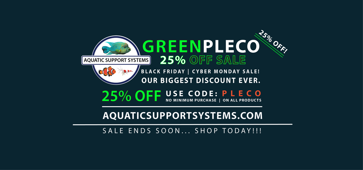 GREENPLECO Plush Toys are 25% off!! – Aquatic Support Systems